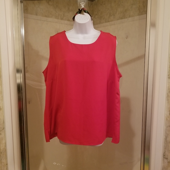 Notations | Tops | 2xl Notations Red Tank Top | Poshmark